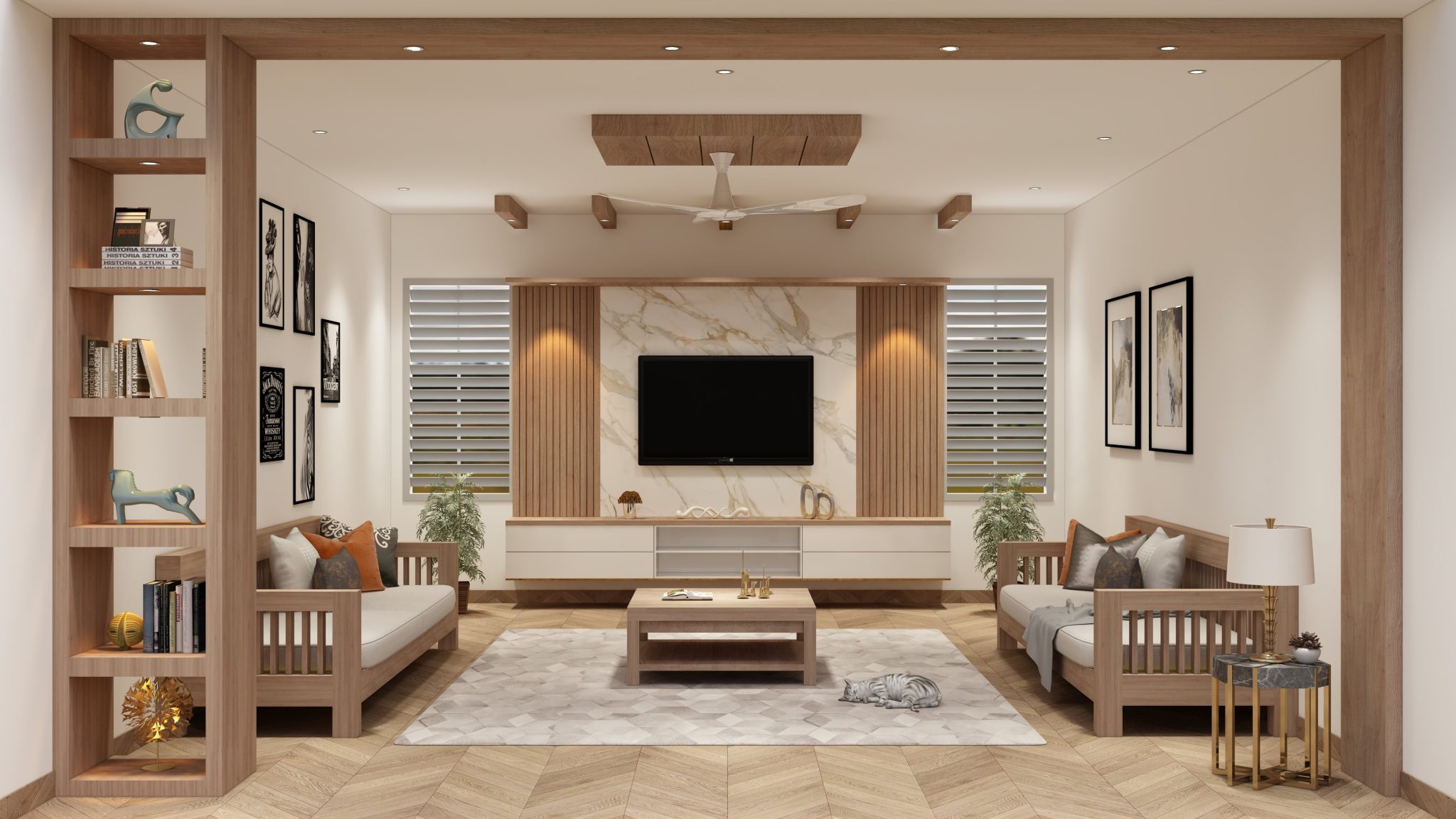 Main Hall Modern TV Unit Design Ideas for a Stylish Home